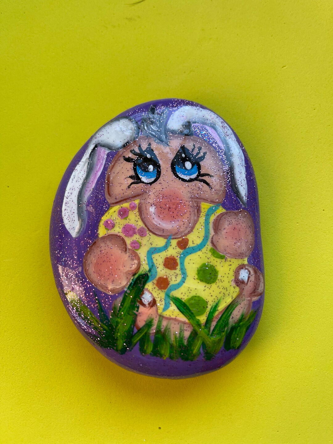 Easter Painted Rock - Etsy