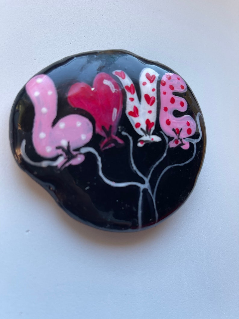 Love Balloons Painted Rock. Valentine’s Rock. - Etsy