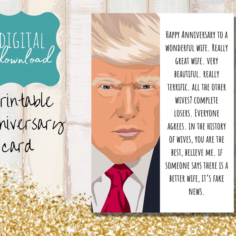 Funny Donald Trump Birthday Cards - Etsy
