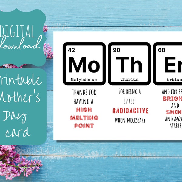 Chemistry Card - Etsy