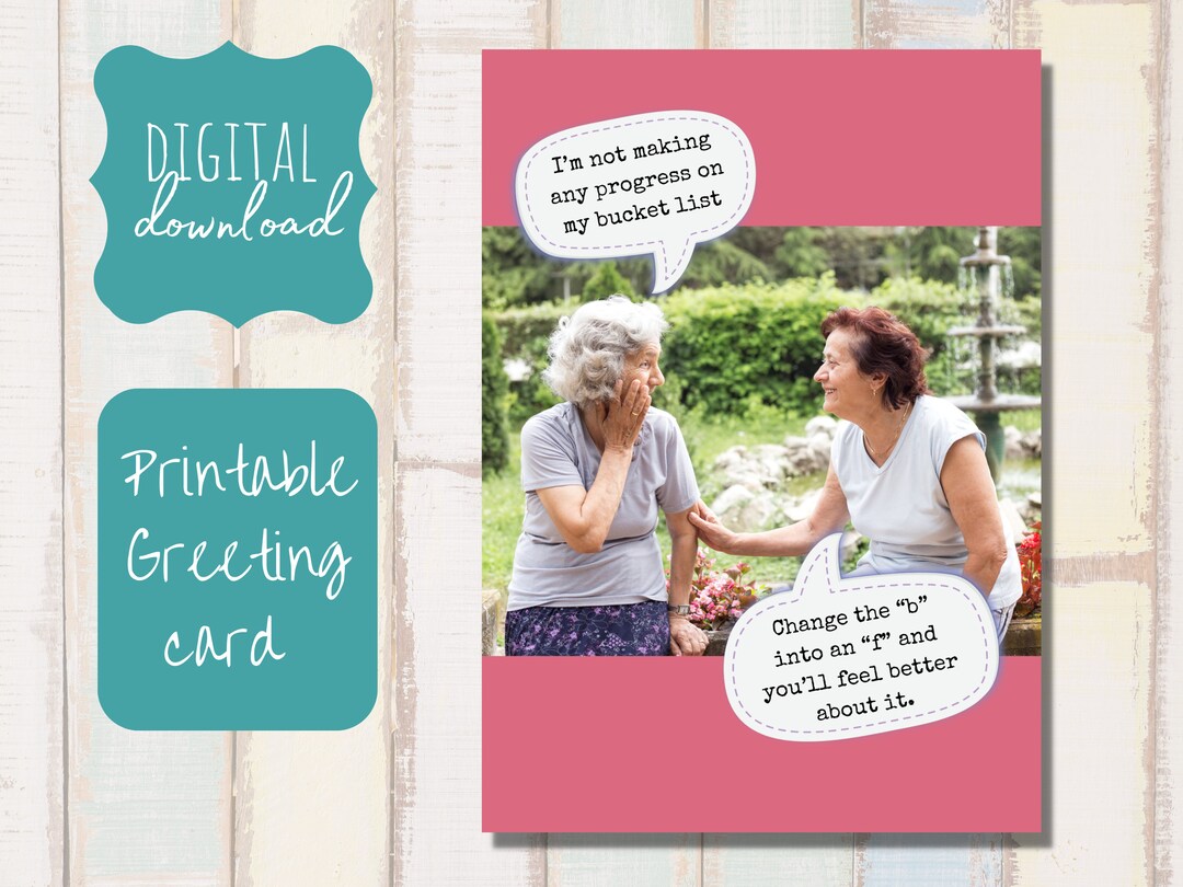 PRINTABLE Greeting Card, Birthday, Any Occasion, Funny, Vintage - Etsy