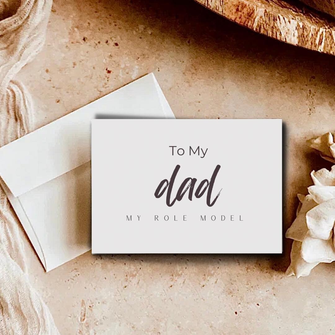To My Dad | Role Model | Thank You - Etsy