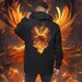Born From Fire | Phoenix Unisex Fleece Zip up Hoodie - Etsy
