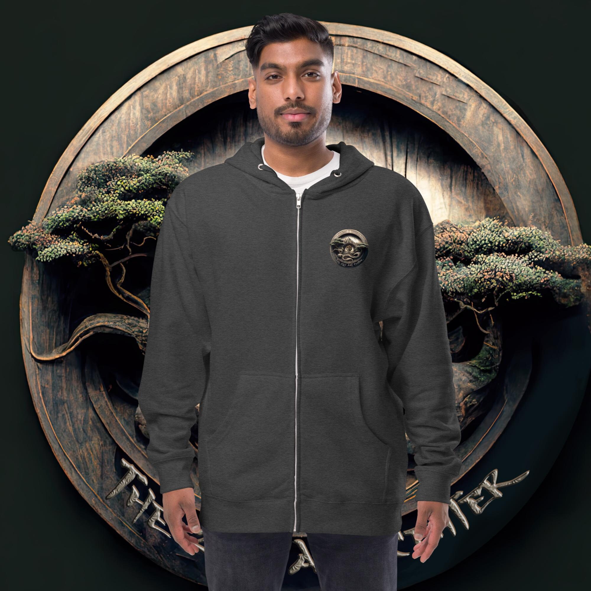 Yin and Yang Dragon Unisex Fleece Zip up Hoodie | "dancing Dragons ...