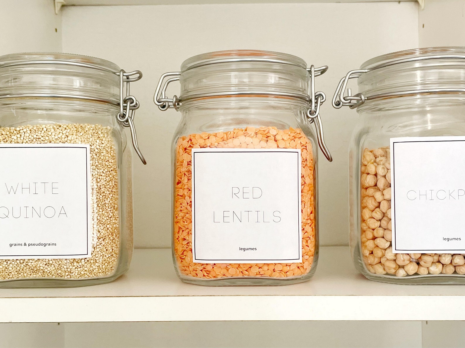 200 Minimalist Pantry Labels/ Minimal Pantry Labels/ - Etsy