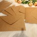 50pcs Kraft Envelope, Wedding Invitations Envelope, Brown Vintage Kraft ...