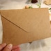 50pcs Kraft Envelope, Wedding Invitations Envelope, Brown Vintage Kraft ...