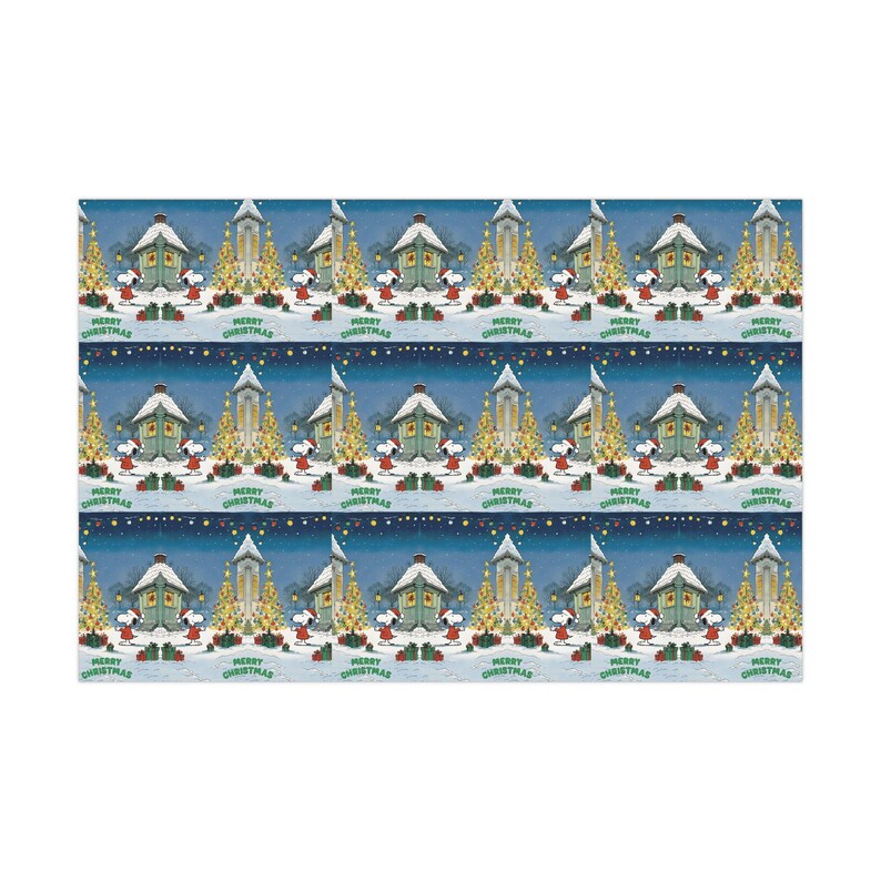 Christmas Snoopy Gift Wrap Papers Holiday Present Packaging, Festive ...