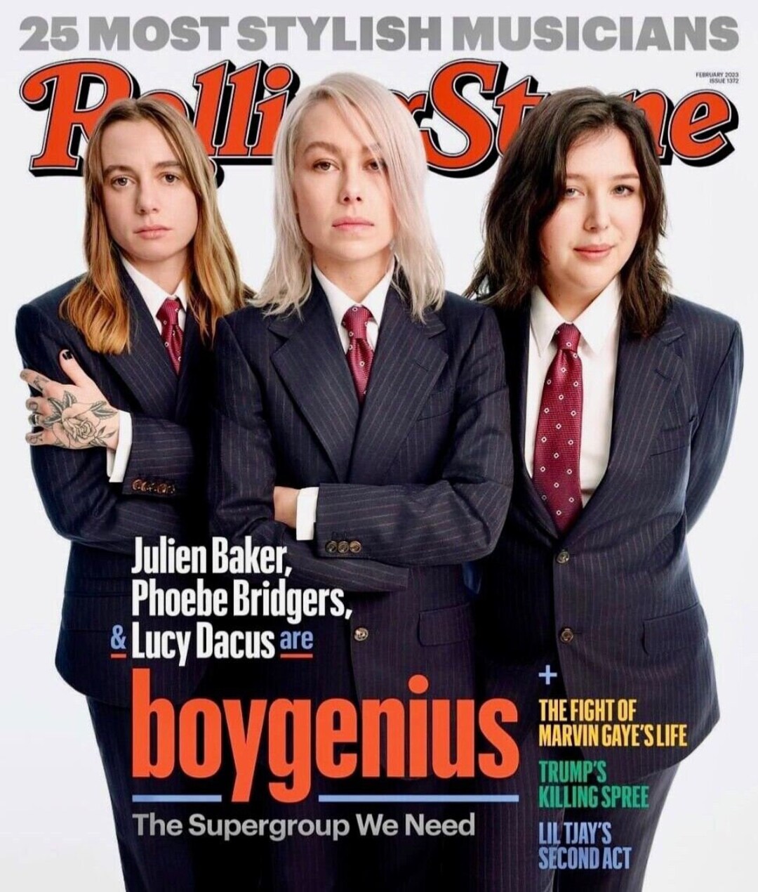Boygenius Rolling Stone Magazine pdf February 2023 - Etsy