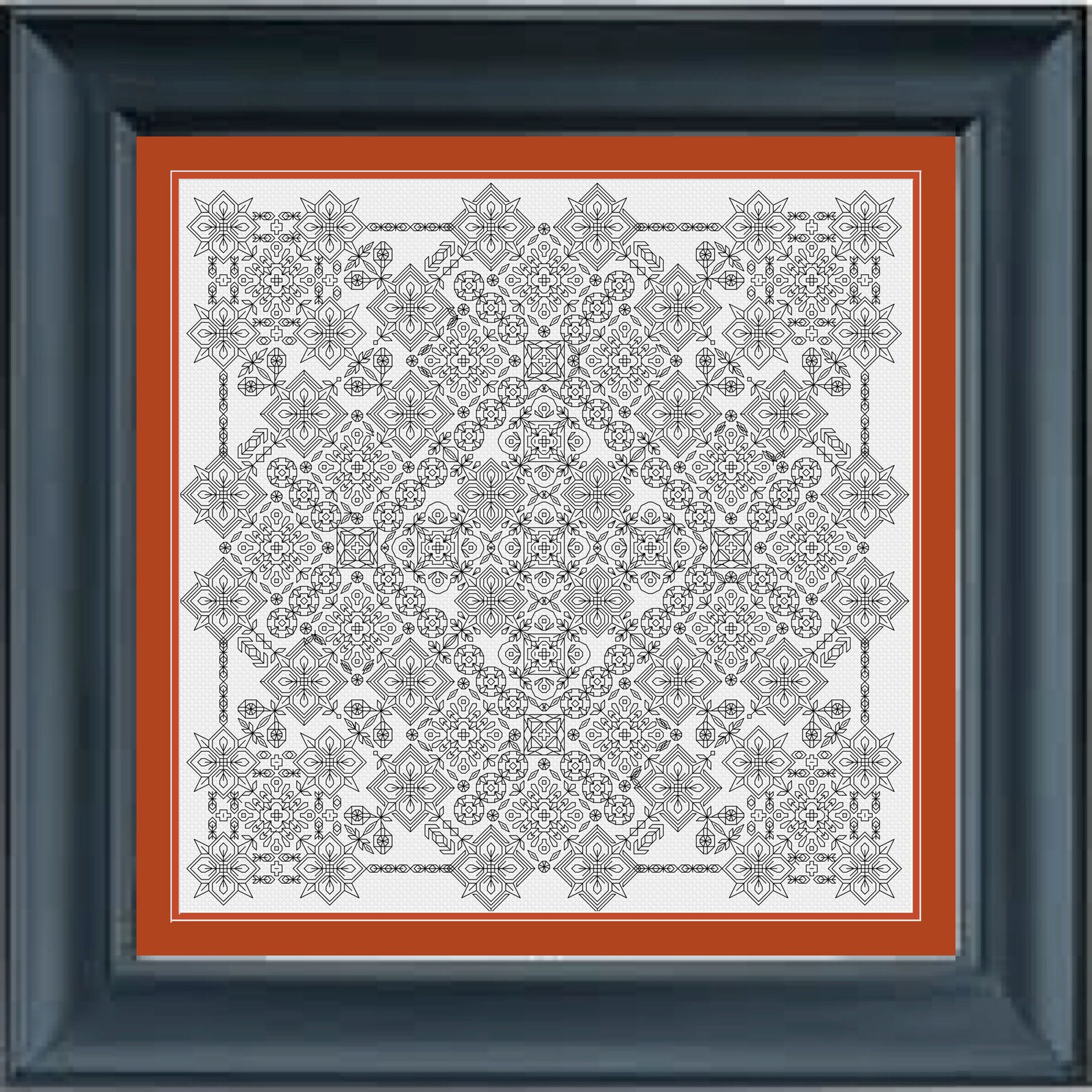 Blackwork Pattern, Embroidery Pattern, Blackwork Embroidery Pattern ...