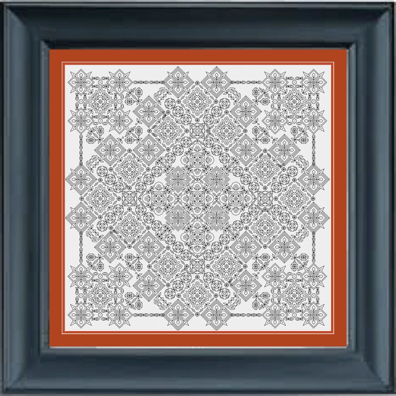 Blackwork Pattern Embroidery Pattern Blackwork Embroidery - Etsy