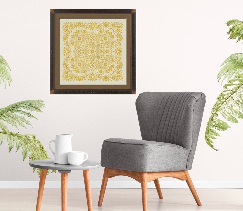 Cross Stitch Pattern, Monochromatic Cross Stitch, Cross Stitch ...