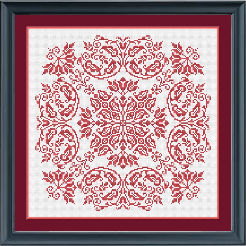 Cross Stitch Pattern, Monochromatic Cross Stitch, Cross Stitch ...