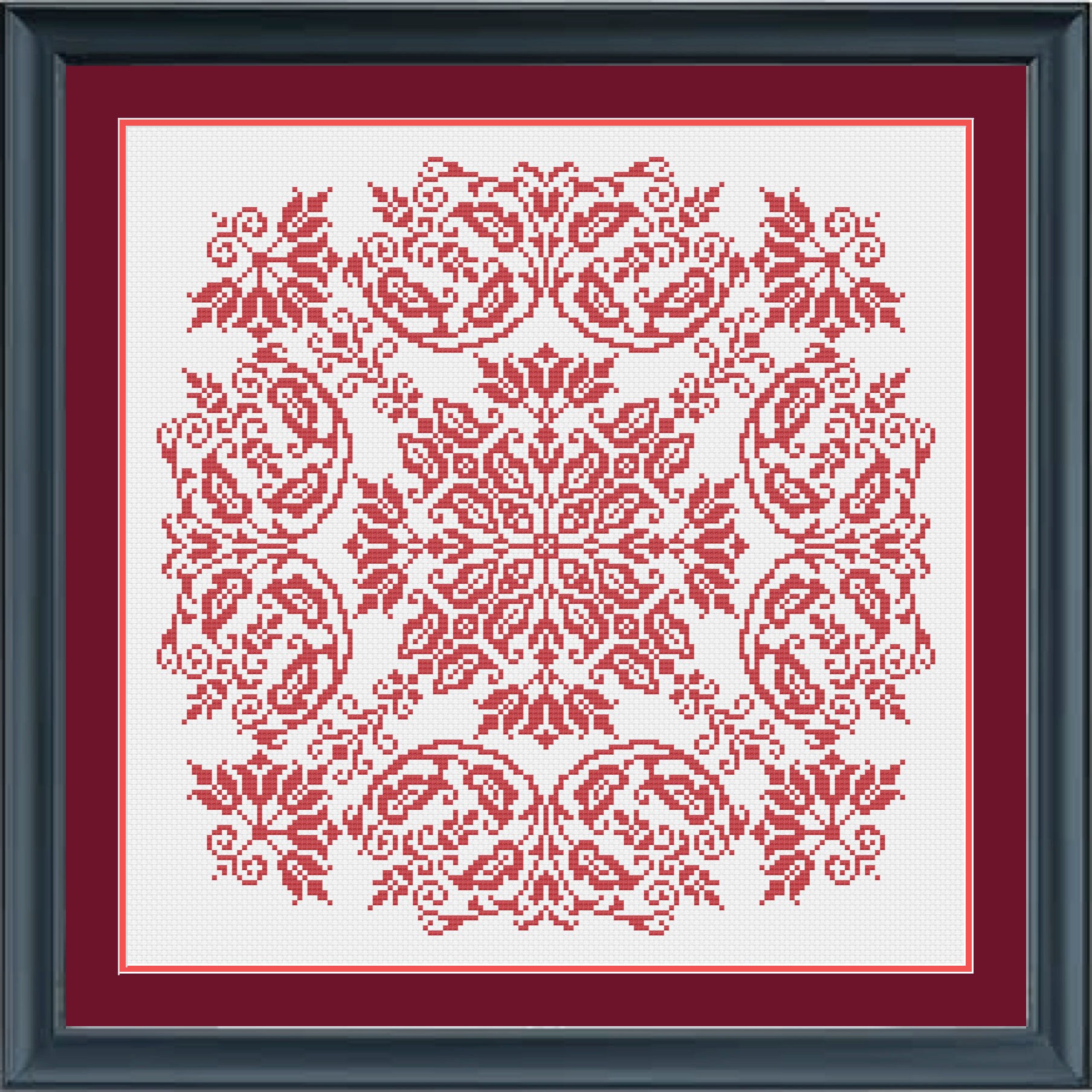 Cross Stitch Pattern, Monochromatic Cross Stitch, Cross Stitch ...