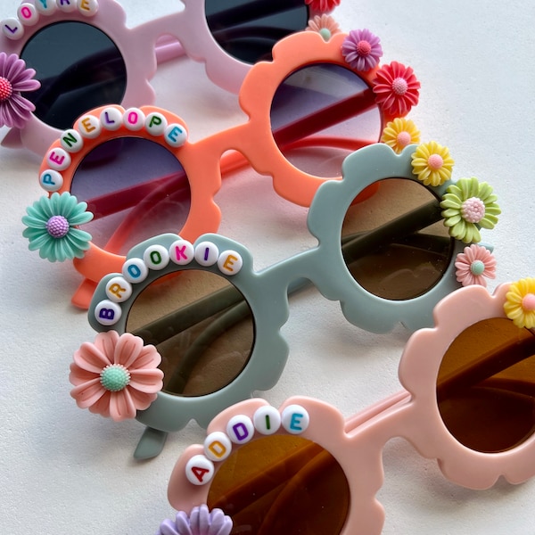 Flower Sunglasses - Etsy