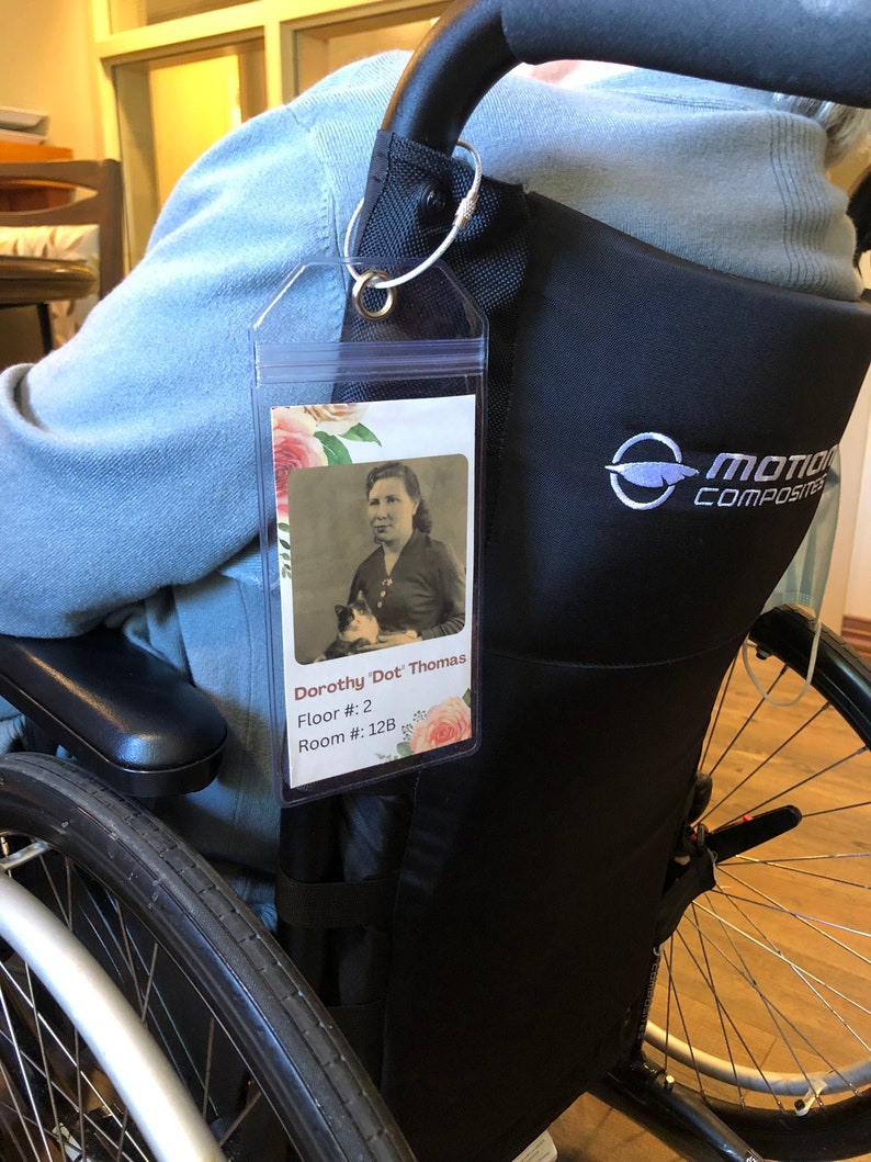 Walker & Wheelchair Tag 3x5.5 for Dementia - Etsy