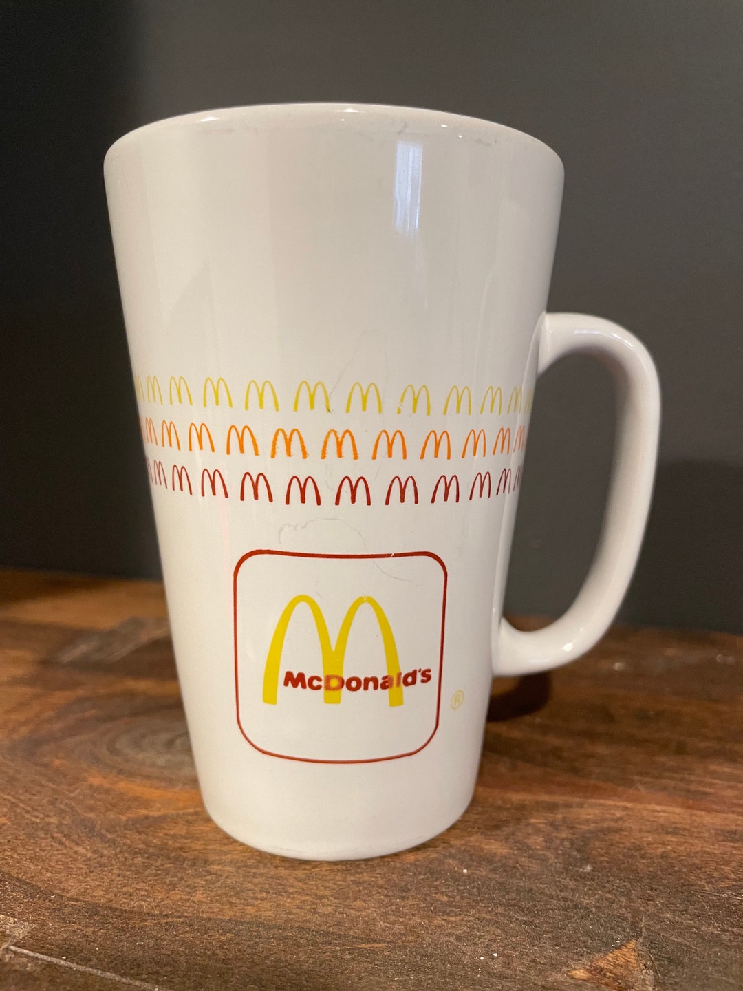 Vintage Mcdonalds Coffee Mug Tall Ceramic Mcdonalds Mug - Etsy