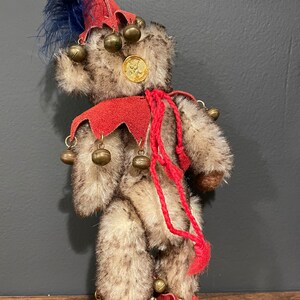 Vintage Teddy Bear in Jester Outfit, Nashville Indiana Bearcraft ...