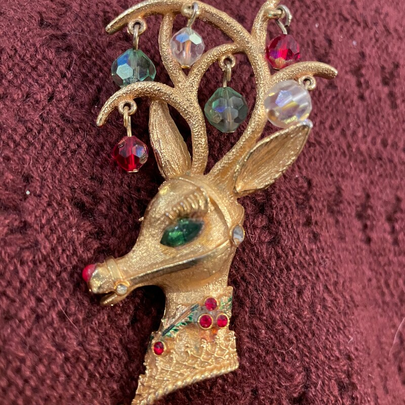 Reindeer Pin - Etsy