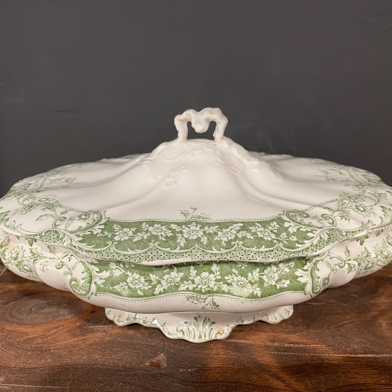 Green Transferware - Etsy