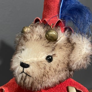 Vintage Teddy Bear in Jester Outfit, Nashville Indiana Bearcraft ...