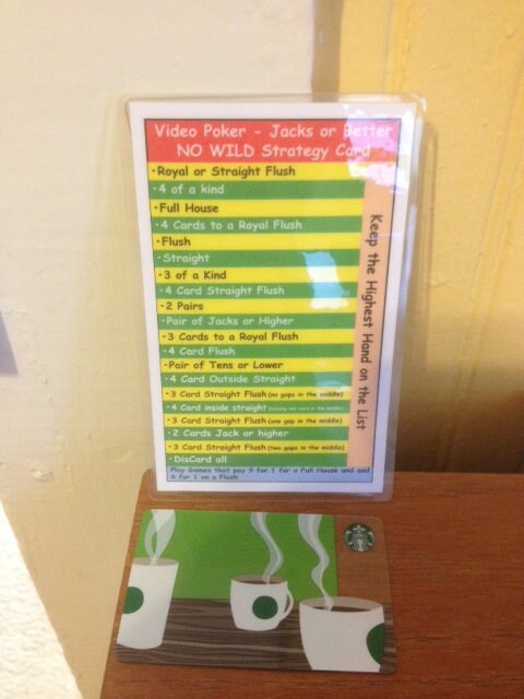 Large Video Poker Strategy Card Lot of 5 - Etsy