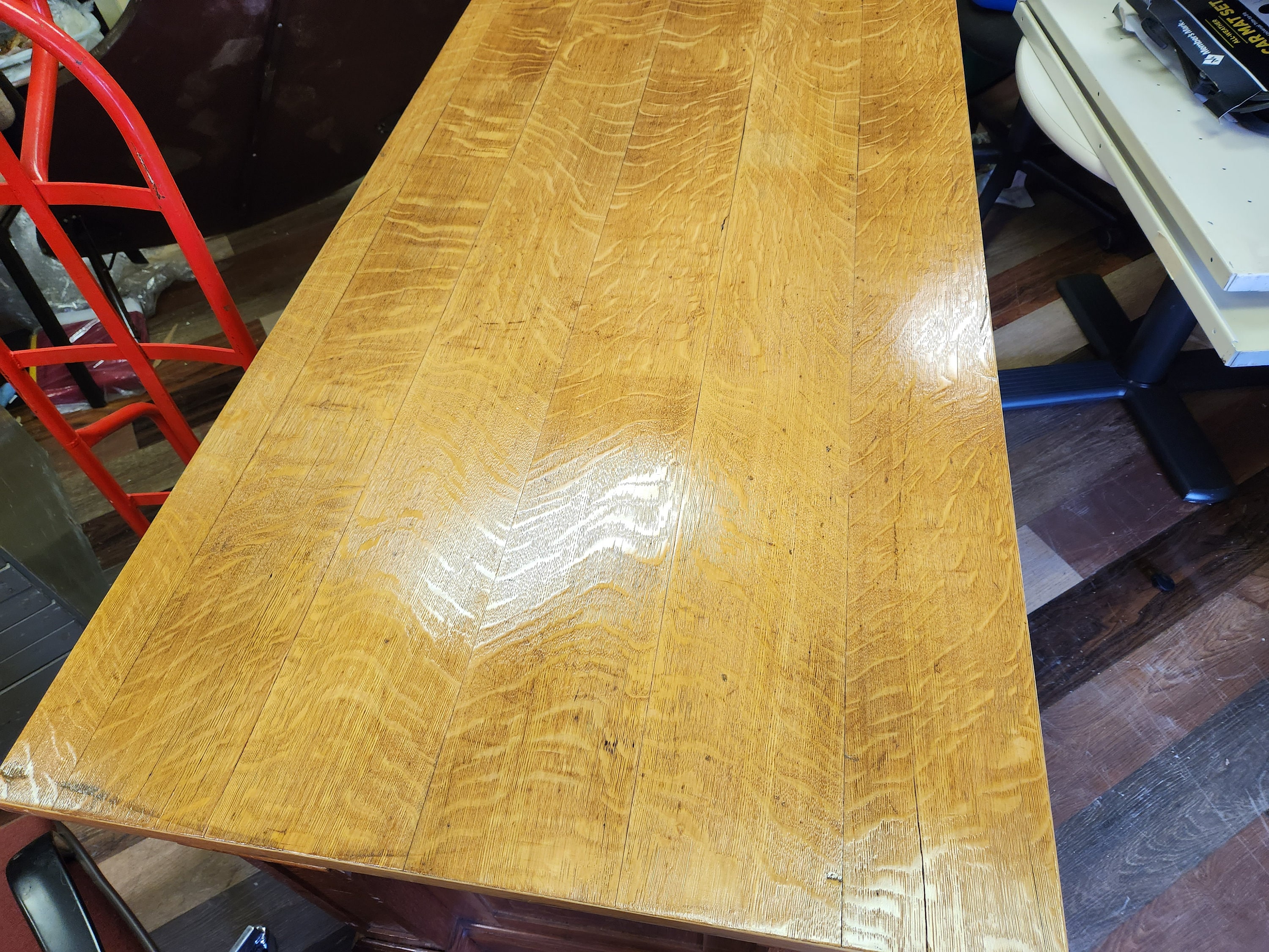 Vintage Oak Desk - Etsy