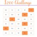 200 Dollar Savings Challenge: A Digital Guide to Boost Your Savings on ...