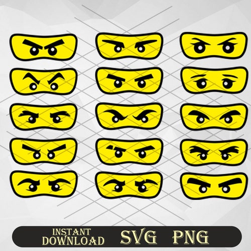 Black Ninja Eyes: INSTANT DOWNLOAD high Resolution - Etsy Australia