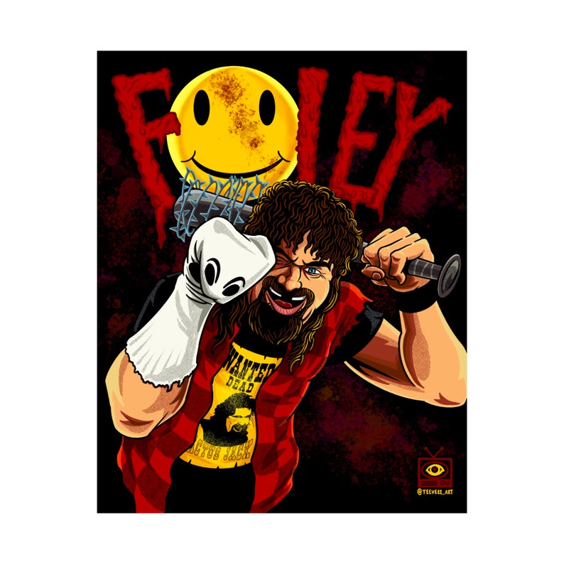 Mick Foley 8x10 Matte Art Print - Etsy