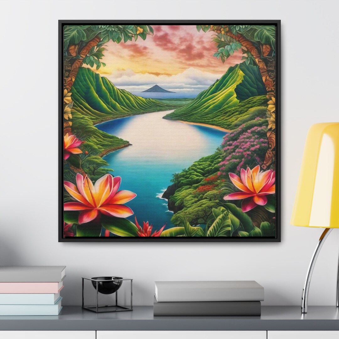 Maui Hawaii Gallery, Canvas Wrap Frame, Maui Molokai Canvas, Hawaii ...