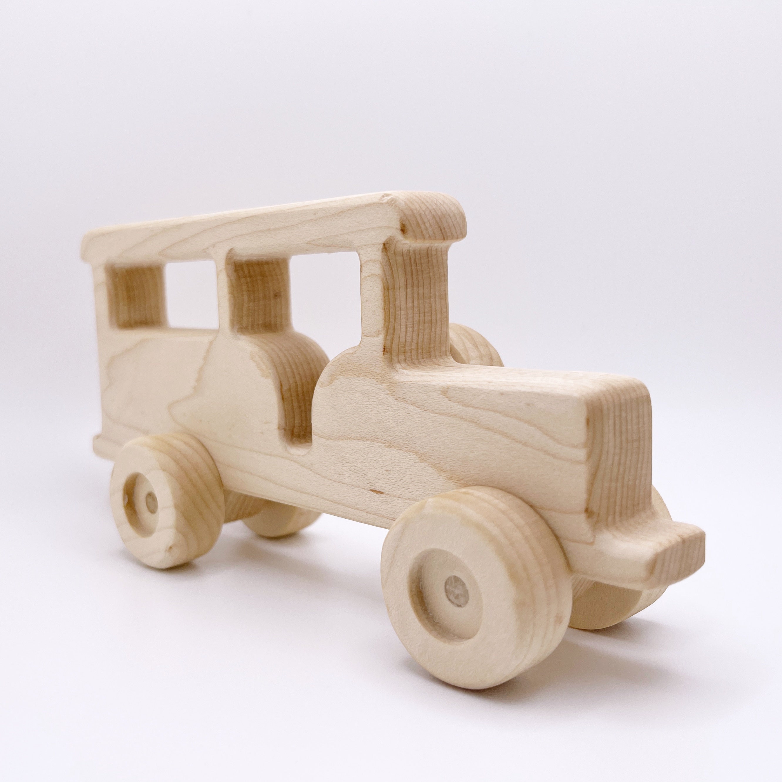 Handcrafted Wooden Jeepney Push Vehicle Montessori Toy for Kids ...