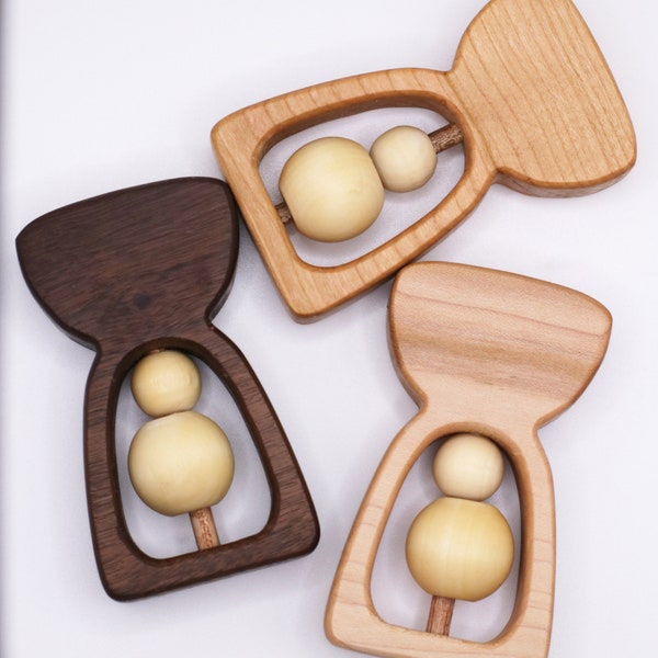 Wood Baby Rattle - Etsy