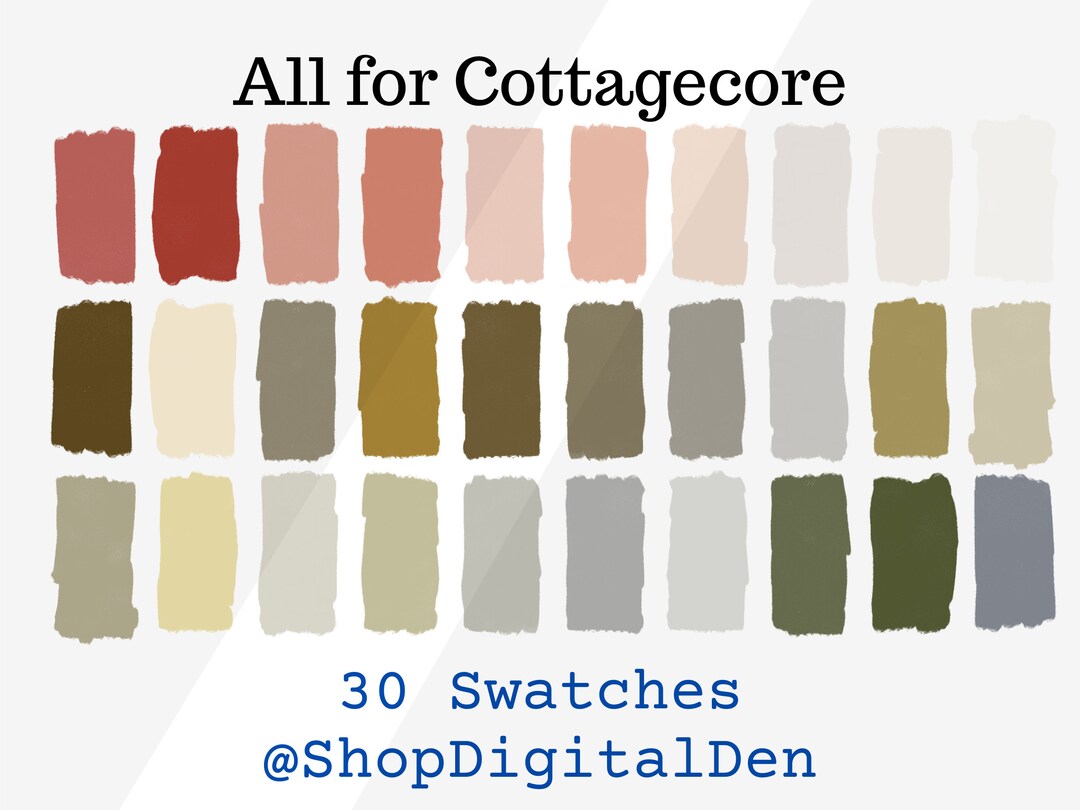 Cottagecore Procreate Color Palette, Farmcore Swatches, Rainbow Tones ...