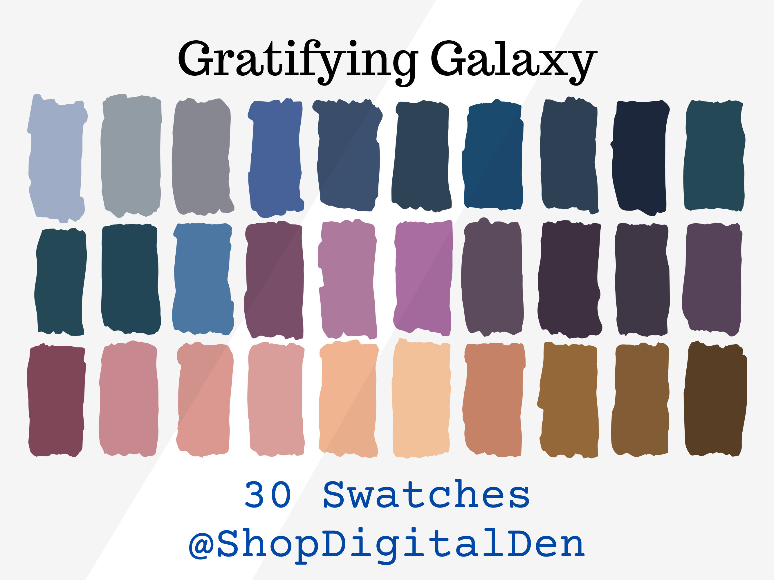 Gratifying Galaxy Procreate Color Palette •space Swatches•space Color ...