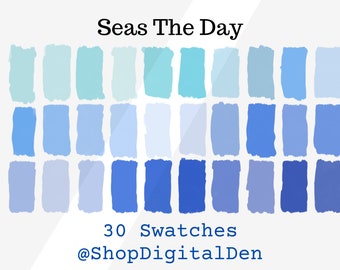 Lost Lagoon Procreate Palette, 30 HEX Color Codes, Instant Digital ...