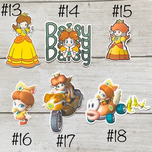 Weatherproof Princess Daisy Sticker Pack, Different Options to Choose ...