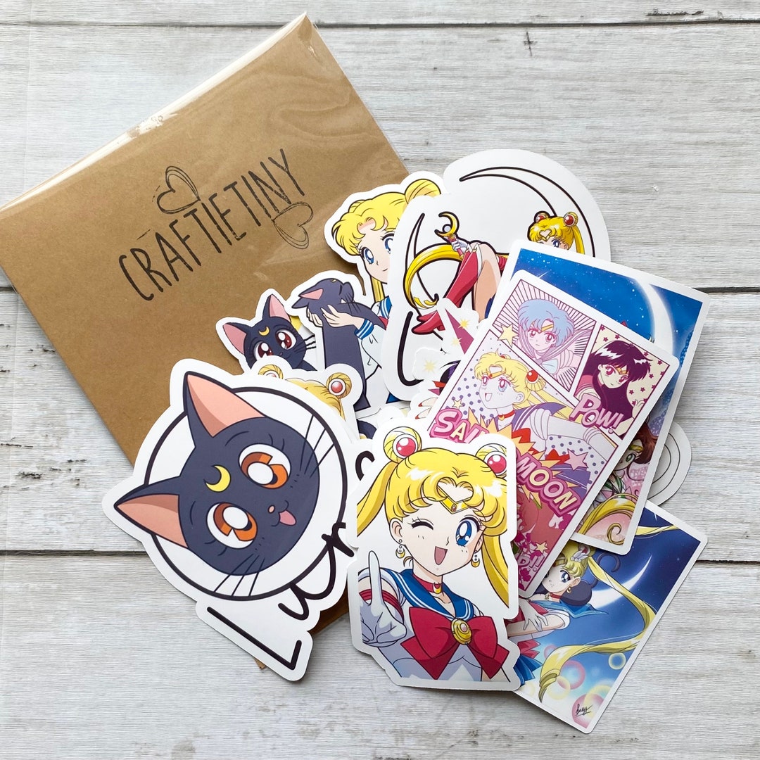 Waterproof Anime Moon Sticker Pack, Different Options / Custom to ...