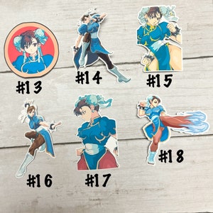 Waterproof Chun-li Sticker Pack, Different Options to Choose From ...