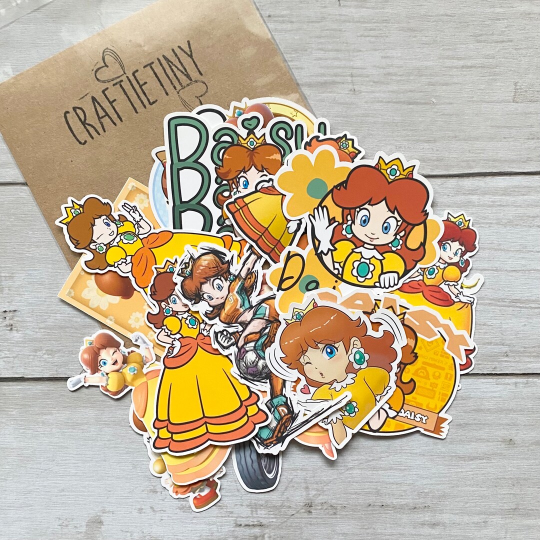 Weatherproof Princess Daisy Sticker Pack, Different Options to Choose ...