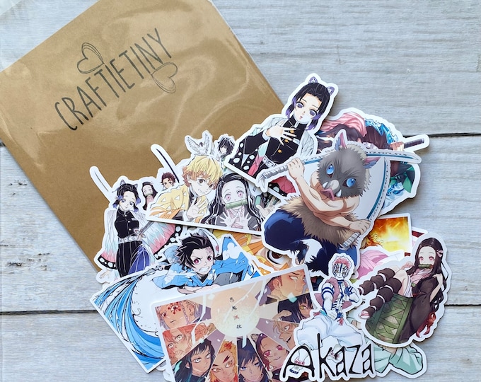 Weatherproof Anime Demon Sticker Pack, Different Options to Choose From ...