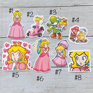 Waterproof Princess Peach Sticker Pack, Different Options to Choose ...