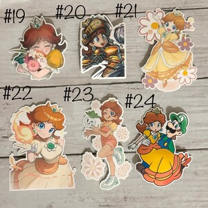 Weatherproof Princess Daisy Sticker Pack, Different Options to Choose ...