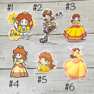 Weatherproof Princess Daisy Sticker Pack, Different Options to Choose ...