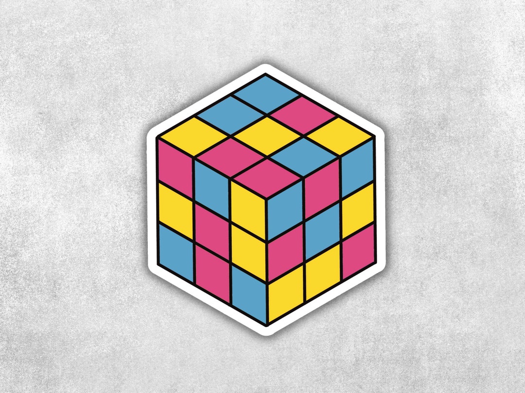 Pansexual Pride Flag Rubik Cube Stickers Pansexual Flag Decal, Pride ...