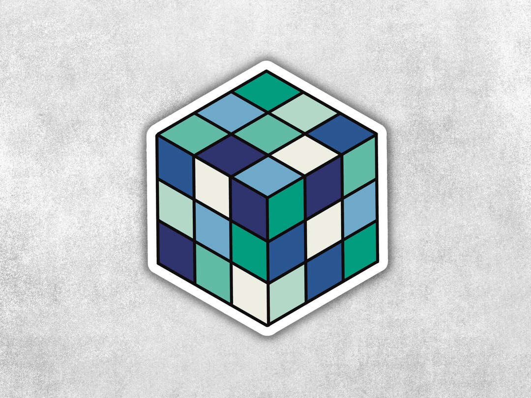 Gay Men's Pride Flag Rubik Cube Stickers Gay Men's Flag Decal, Pride ...