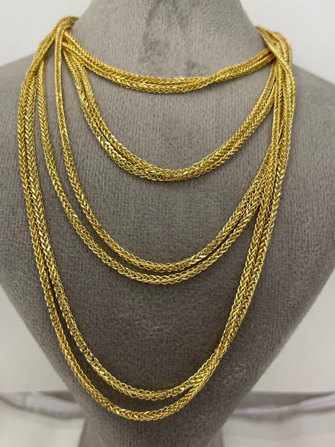 18K Gold Franco Necklace (1.5mm) - Etsy