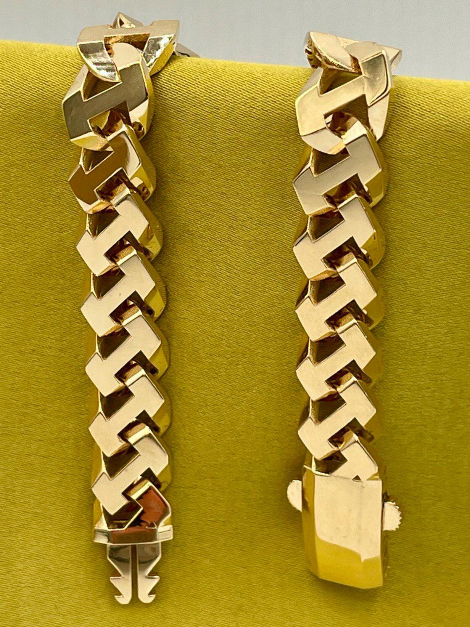 18K Solid Gold Miami Cuban Bracelet - 9MM Thick Chunky Chain - Etsy