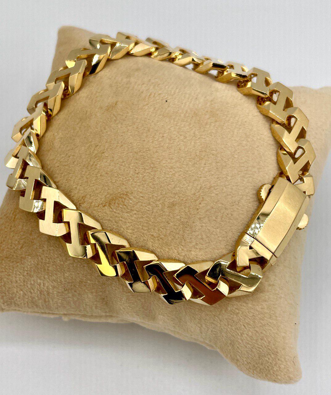 18K Solid Gold Miami Cuban Bracelet - 9MM Thick Chunky Chain - Etsy