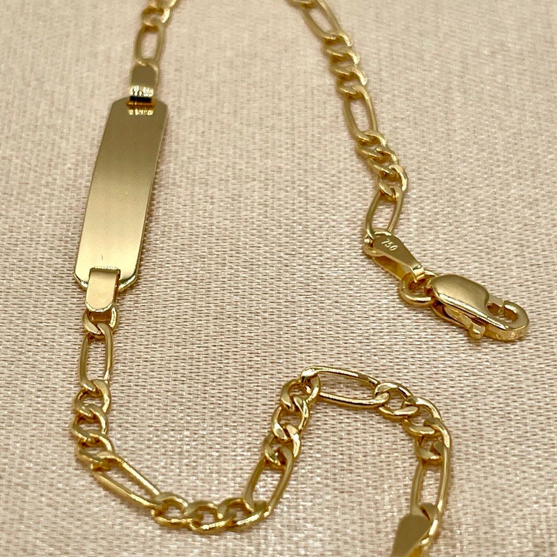 18k Solid Gold Bracelet Mens - Etsy